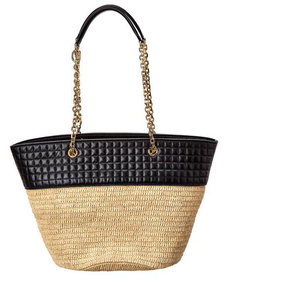 Celine | Bags | Celine Classic Panier Medium Raffia Leather Tote | Poshmark